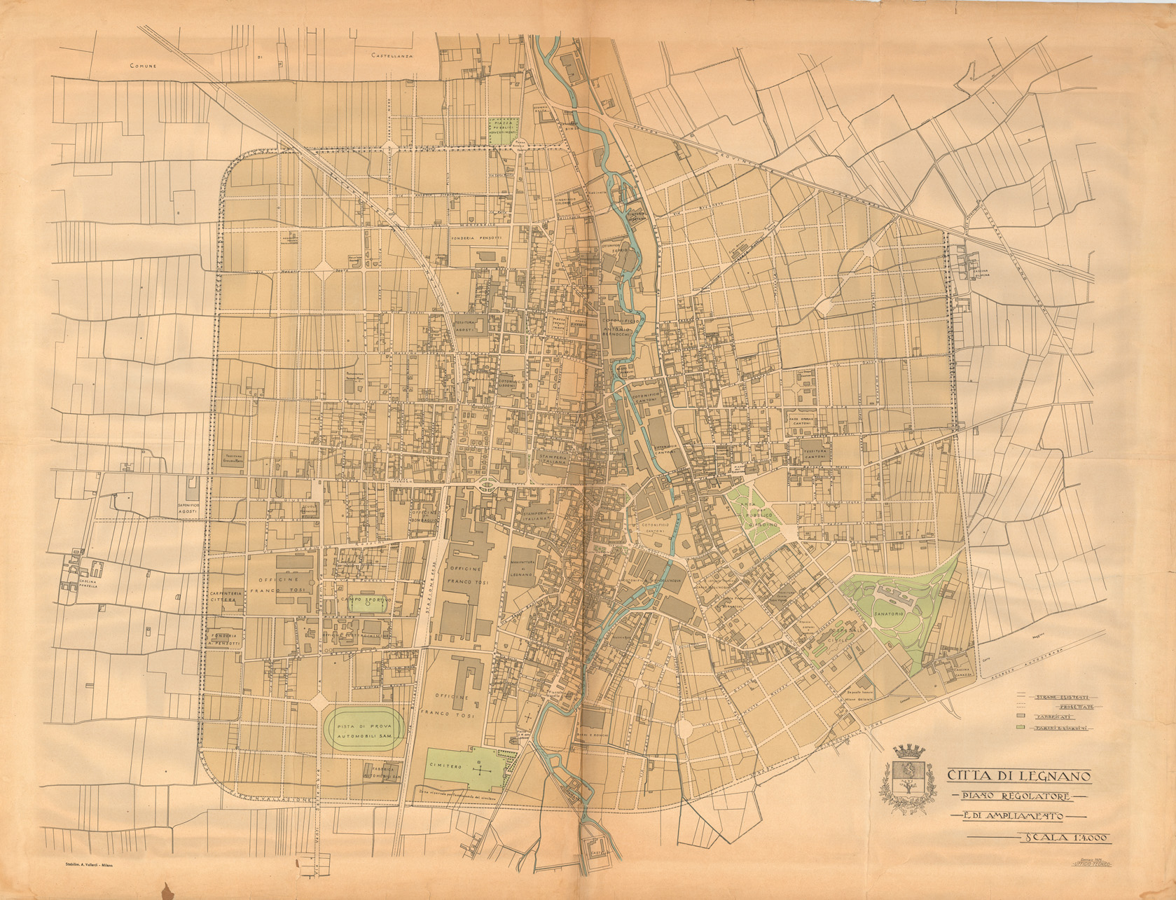 (N:36350) CITTA' DI LEGNANO - PIANO REGOLATORE E DI AMPLIAMENTO ...
