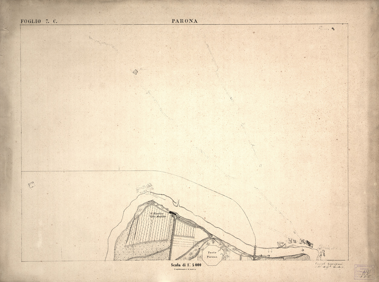(N:1633) CARTA DEI DINTORNI DI VERONA - Foglio 7 D - PARONA (B0006240 ...