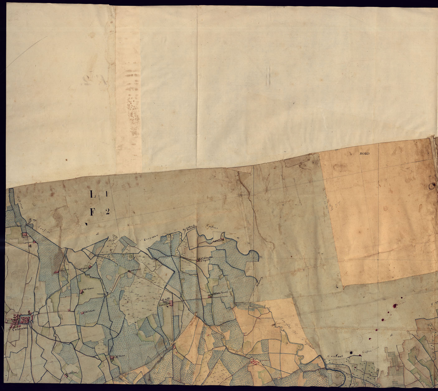 (N:14205) CARTA TOPOGRAFICA DELLA PROVINCIA DI MORTARA - FOGLIO 2 ...