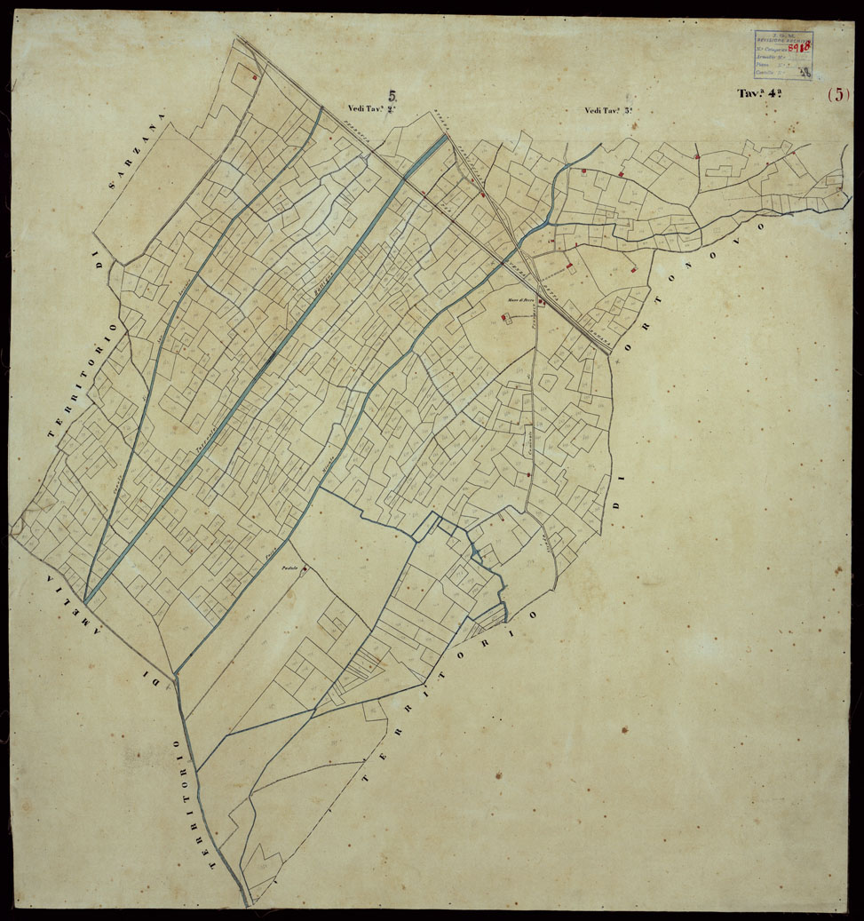 (N:12134) MAPPA ORIGINALE DEL COMUNE DI CASTELNUOVO MAGRA - TAVOLA 5 ...